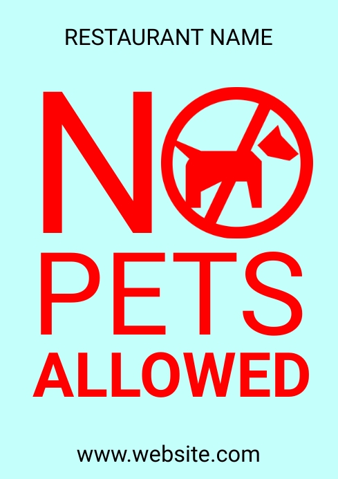 No pets allowed Template | PosterMyWall