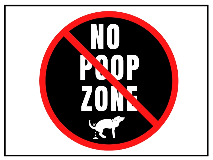 No poop zone yard sign Template | PosterMyWall