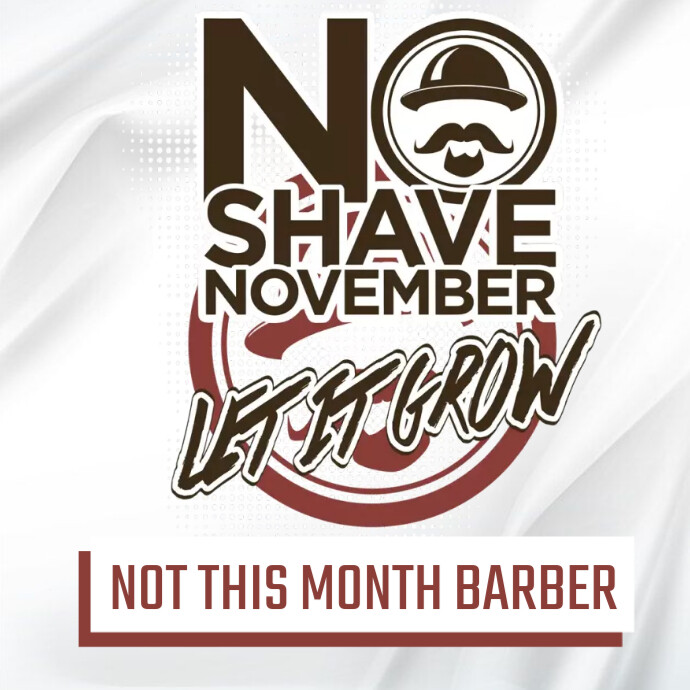 NO SHAVE FLYER Template | PosterMyWall