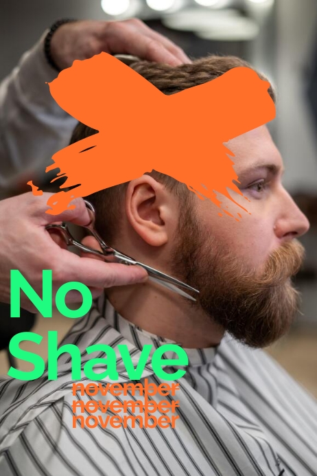 Plantilla de No Shave November | PosterMyWall