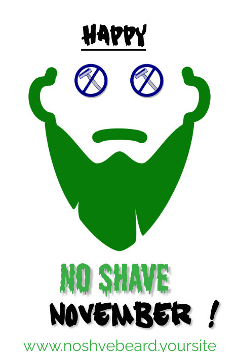 Plantilla de No shave November | PosterMyWall