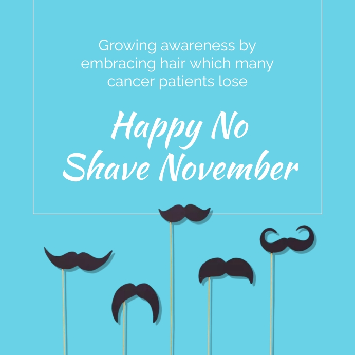 No Shave November Template | PosterMyWall