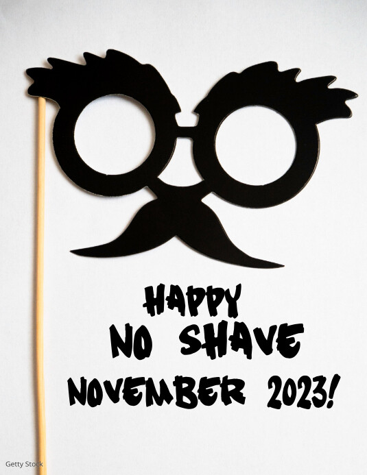No shave November Template | PosterMyWall