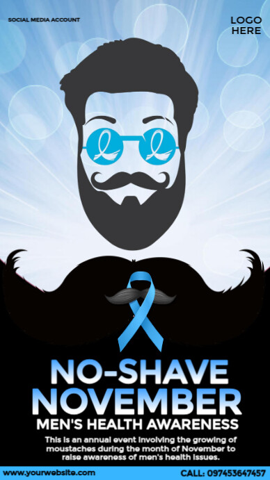 Copy of No-Shave November | PosterMyWall