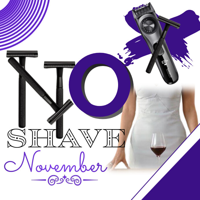 No Shave November Template | PosterMyWall