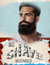 No Shave November template | PosterMyWall