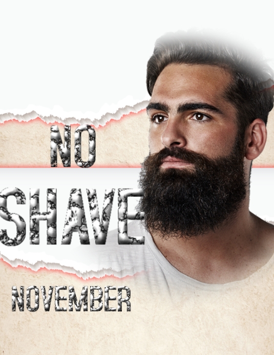 No Shave November template | PosterMyWall