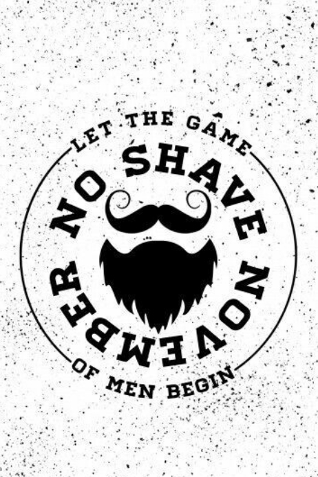 No shave November template design | PosterMyWall
