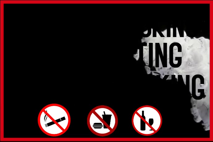 Copy of No Smoking Eating Drinking Poster Template (1 | PosterMyWall
