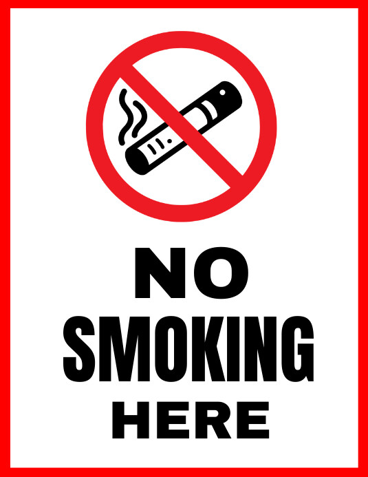 no smoking flyer Template | PosterMyWall