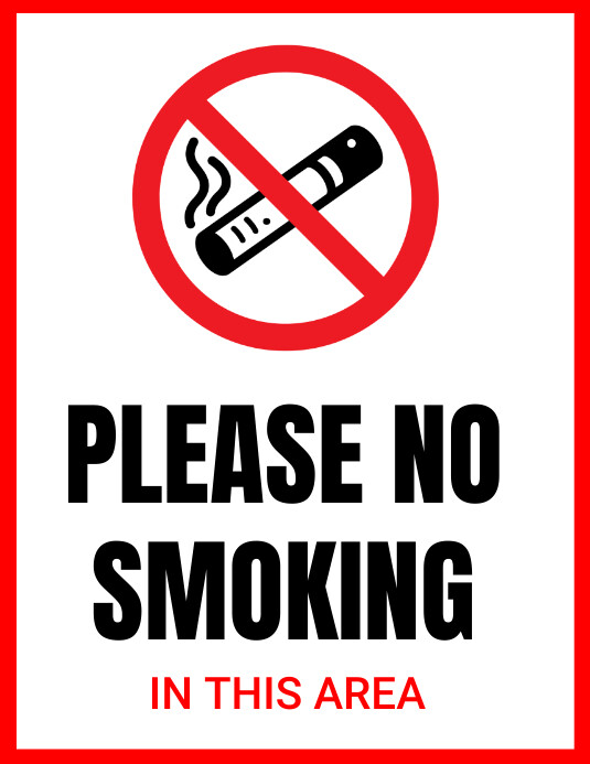 no smoking flyer Template | PosterMyWall