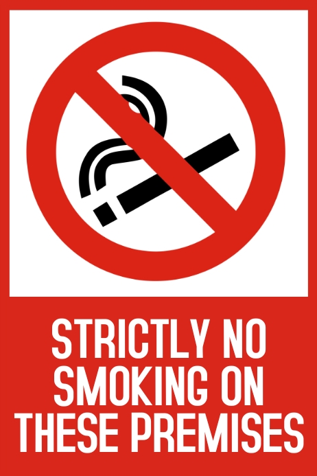 Copy of No Smoking On These Premises Poster Template | PosterMyWall