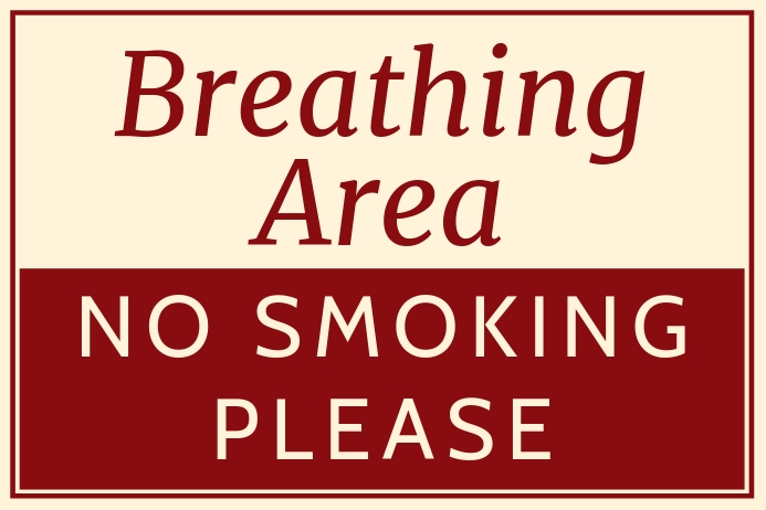 No Smoking Sign Board Template | PosterMyWall