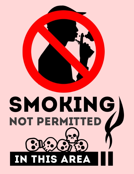 Copy of no smoking warning template | PosterMyWall