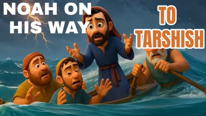 Noah on his way to Tarshish Template | PosterMyWall
