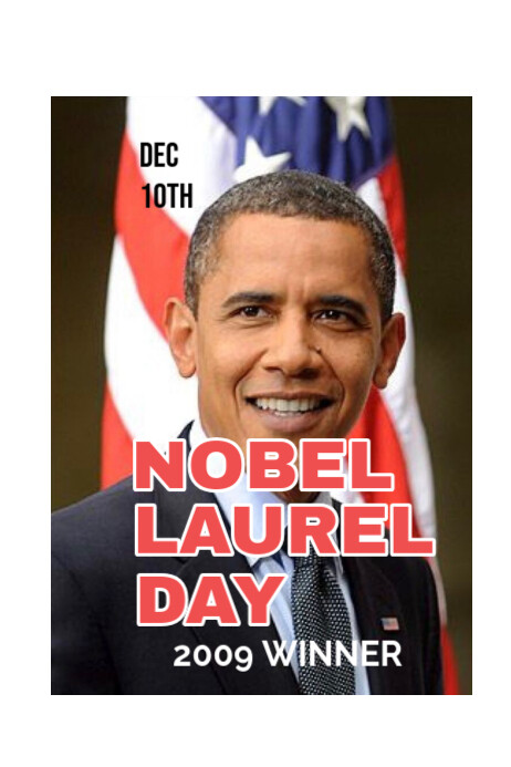 Plantilla de Nobel Laurel Day | PosterMyWall