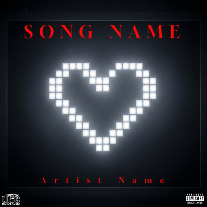 Noir Album Cover Pochette d'album Template | PosterMyWall