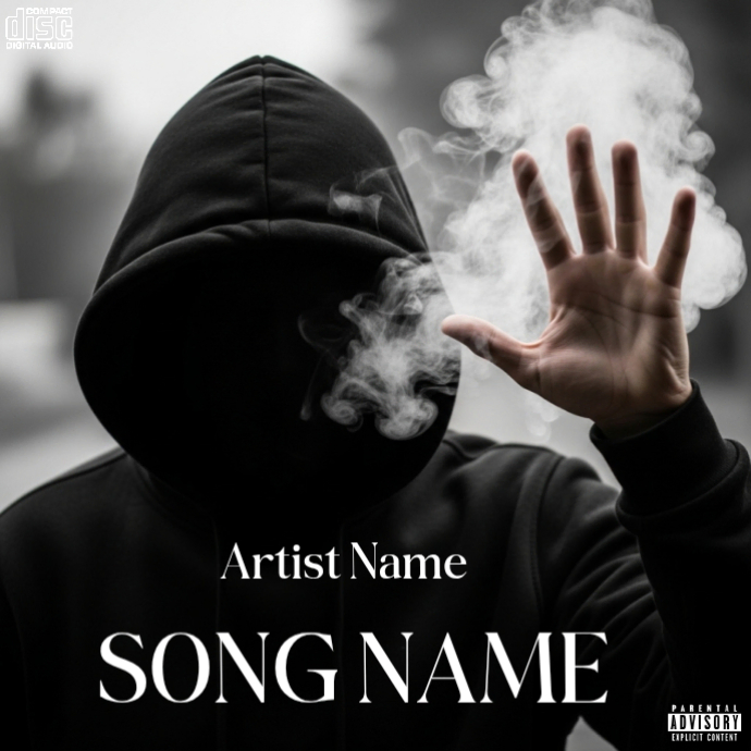 Noir Music Album Cover Pochette d'album Template | PosterMyWall