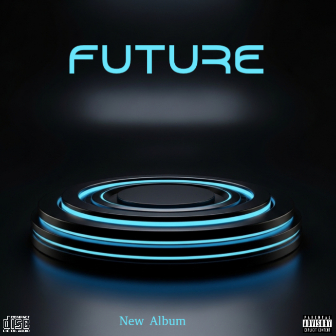 Plantilla de Noir New Album Release Pochette d'album | PosterMyWall