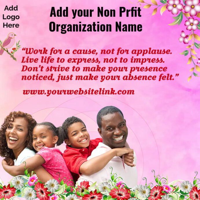 Non Profit Organization Instagram Post Template | PosterMyWall
