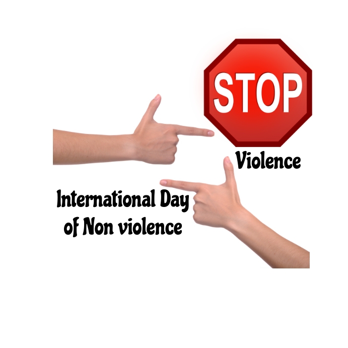 non violence Day instagram post Template | PosterMyWall