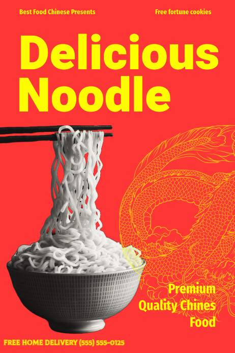 noodle flyers Template | PosterMyWall