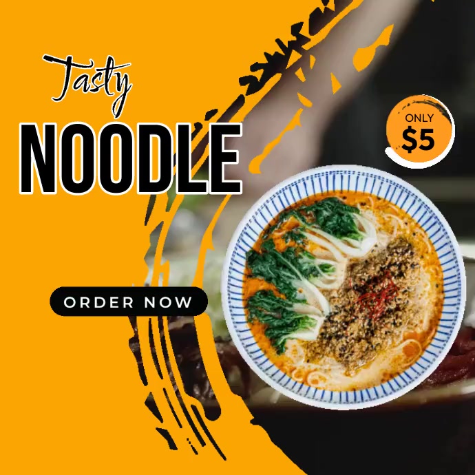 Noodle Video Ads Template | PosterMyWall