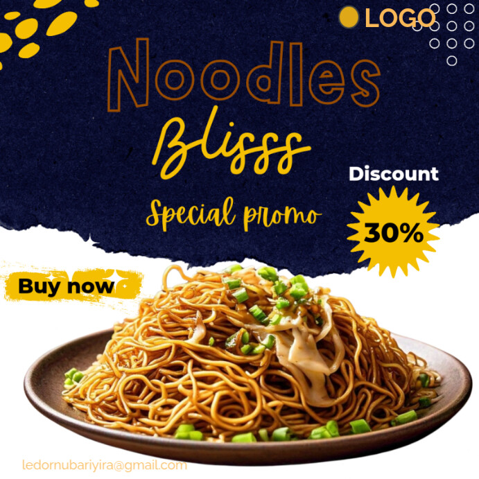 Noodles advertisment flyer Template | PosterMyWall