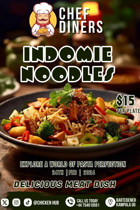 noodles Template | PosterMyWall