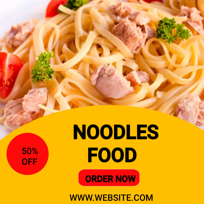 Noodles food Template | PosterMyWall