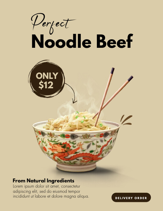 NOODLES TMEPLATE Template | PosterMyWall