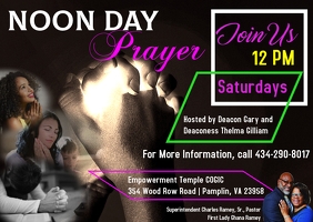 Noonday Prayer Service Template | PosterMyWall