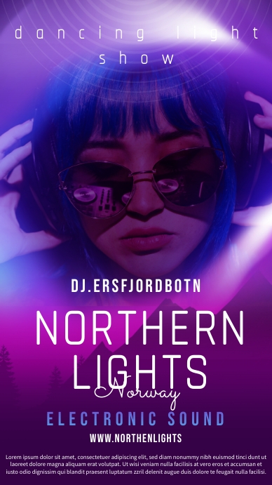 Northern Lights Party Template | PosterMyWall