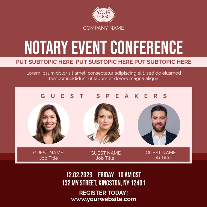 Modèle Notary Event Flyer | PosterMyWall