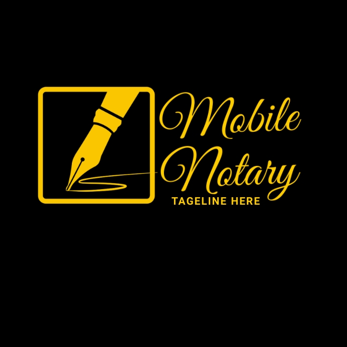 notary logo,Signature logo,stamp logo,account Template | PosterMyWall