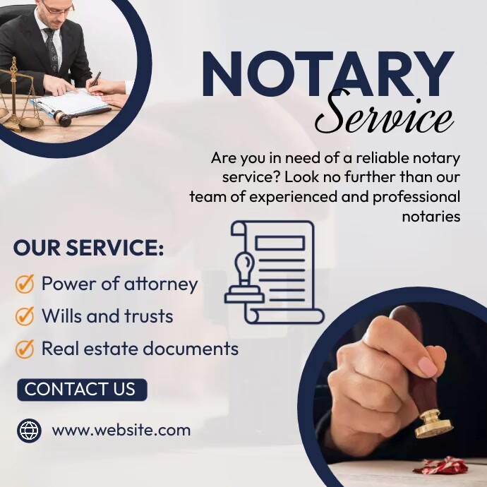 Notary Service Template | PosterMyWall