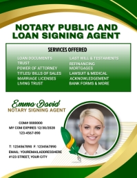 Dark Red Mobile Notary Service Flyer Template | PosterMyWall