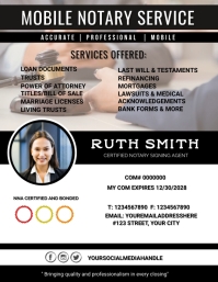 Green Modern Mobile Notary Service Flyer Template | PosterMyWall