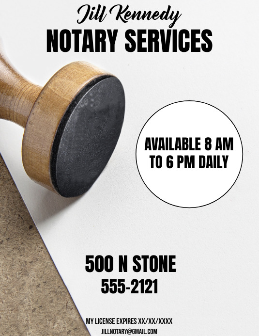 NOTARY SERVICES Template | PosterMyWall