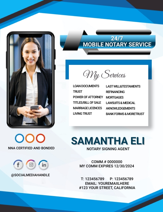 Notary Services Flyer Template | PosterMyWall