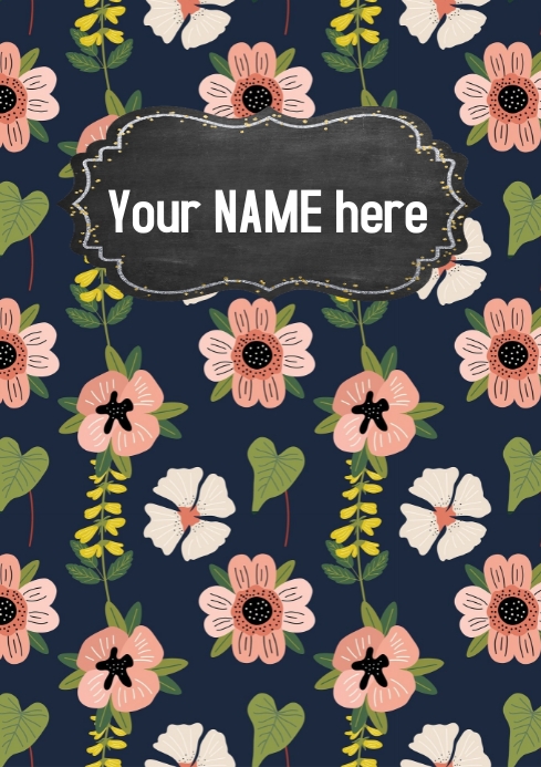 Copy of Notebook cover | PosterMyWall