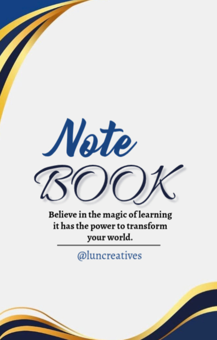 Notebook Template | PosterMyWall