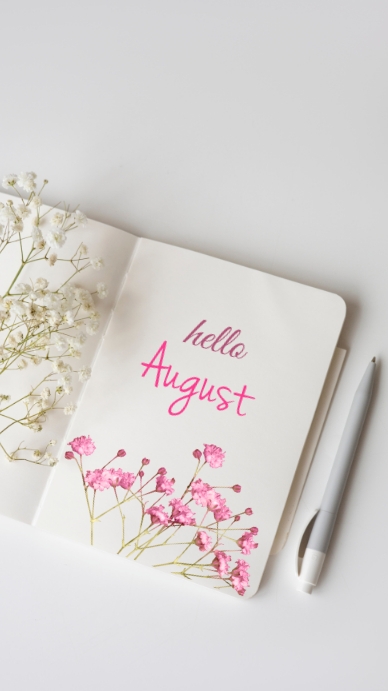 notebook hello august instagram Template | PosterMyWall
