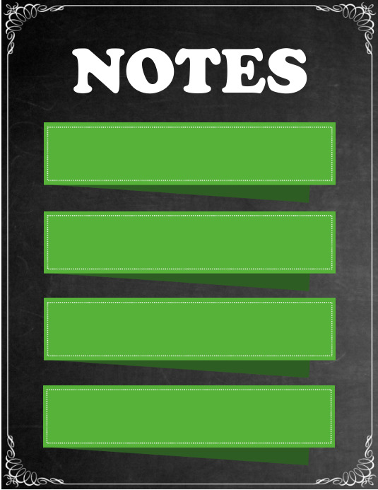 NOTES Template | PosterMyWall