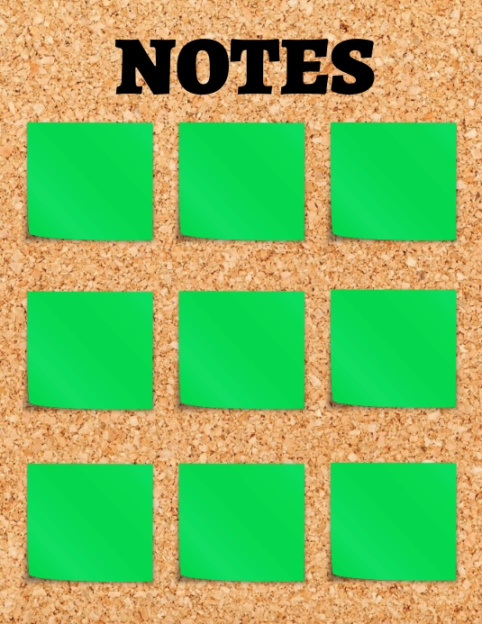 NOTES Template | PosterMyWall