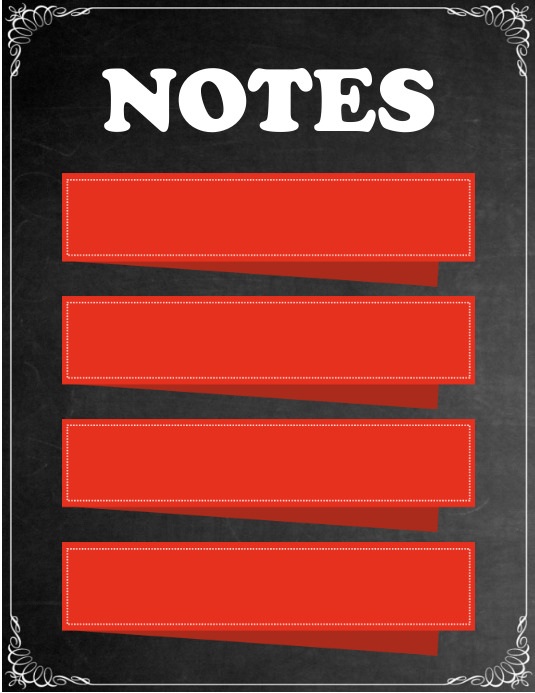 Modèle NOTES | PosterMyWall