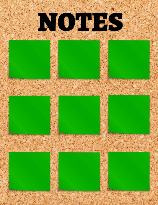 NOTES Template | PosterMyWall