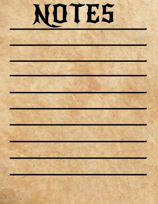 Copy of Notes paper sheet template | PosterMyWall
