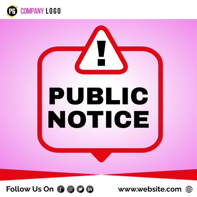 notice Template | PosterMyWall