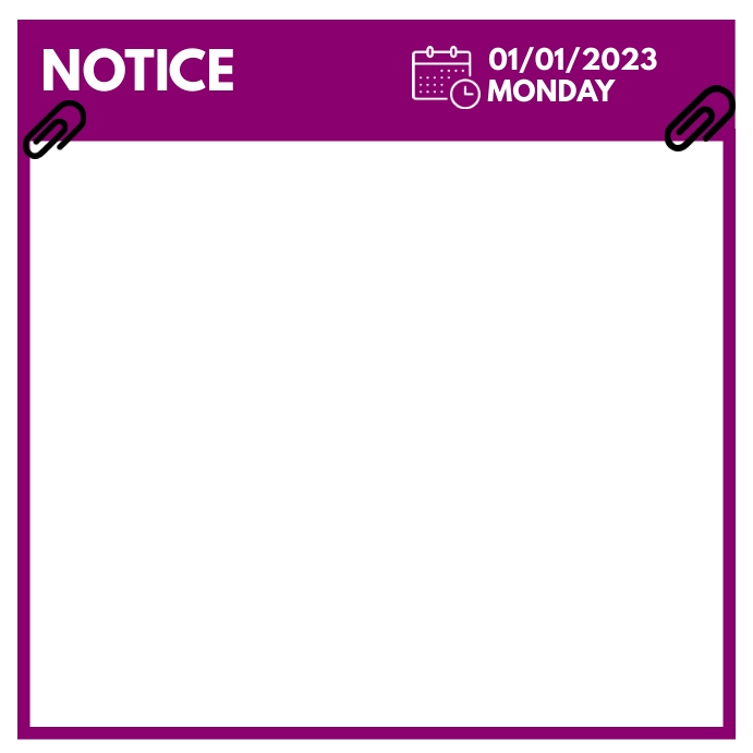 notice Template | PosterMyWall